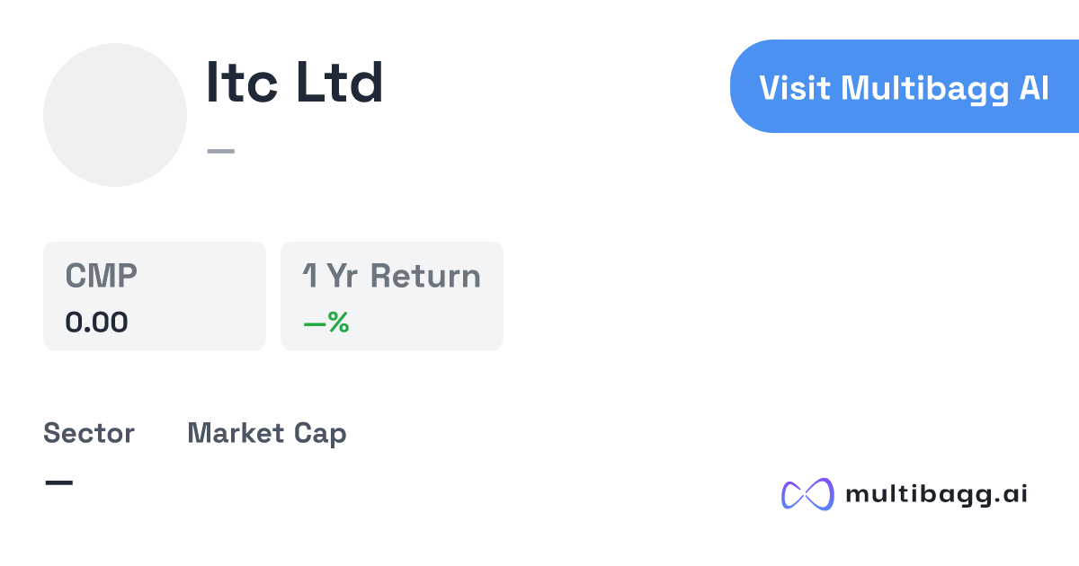 Itc Ltd Share Price - Dive Deep into Financials, Charts and Analysis